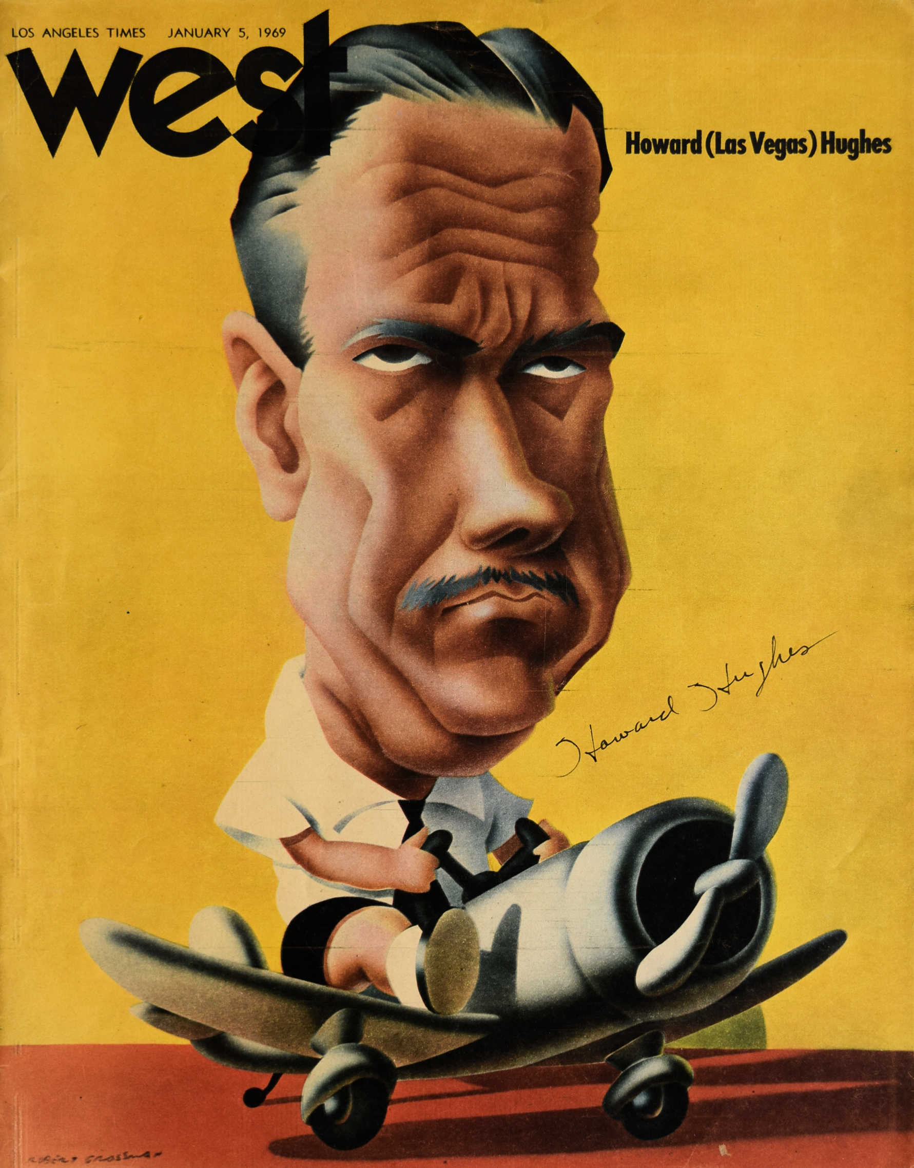 Howard HughesWest Magazine1969 Autographcentral Howard HughesWest Magazine1969 Autographcentral