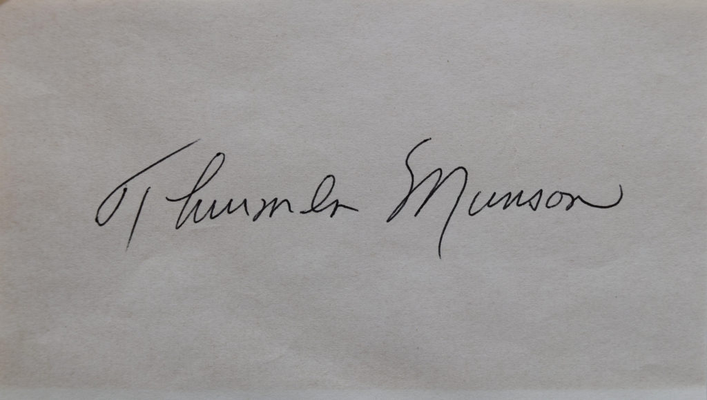 Thurman Munson4 3/4 x 3 3/4 InchSignature Strip – Autographcentral