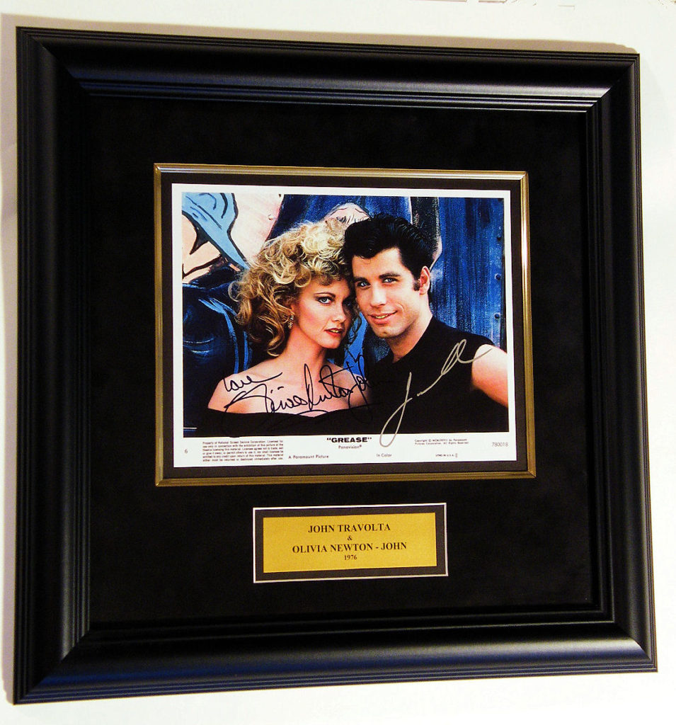 John TravoltaOlivia Newton JohnGrease8 x 10 Framed Photo – Autographcentral
